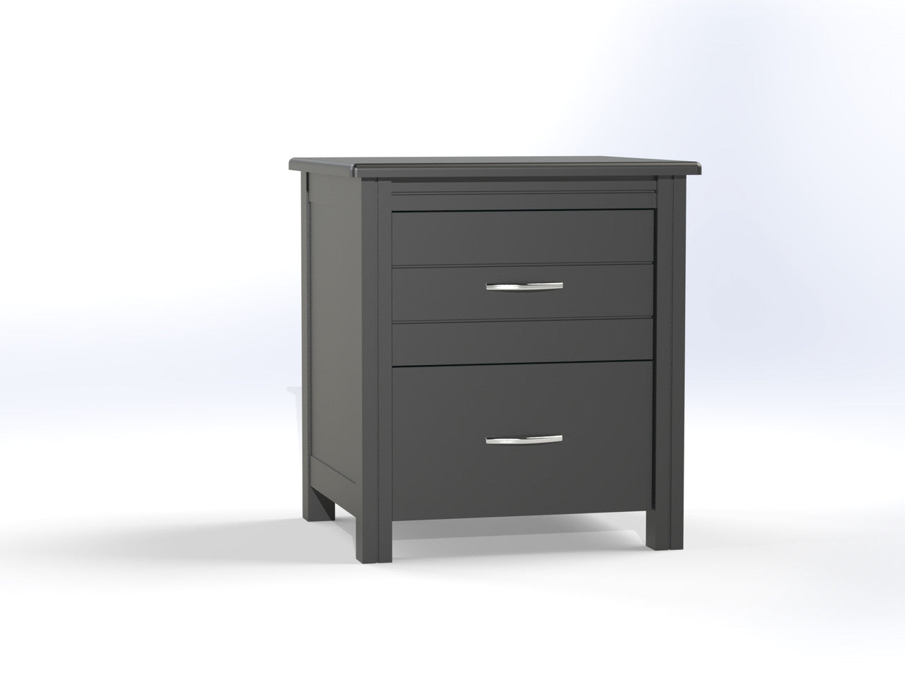 HALIFAX (CUSTOM MADE) 2 DRAWER BEDSIDE TABLE - 570(H) x 500(W) x 450(D – Jimmy & Ross