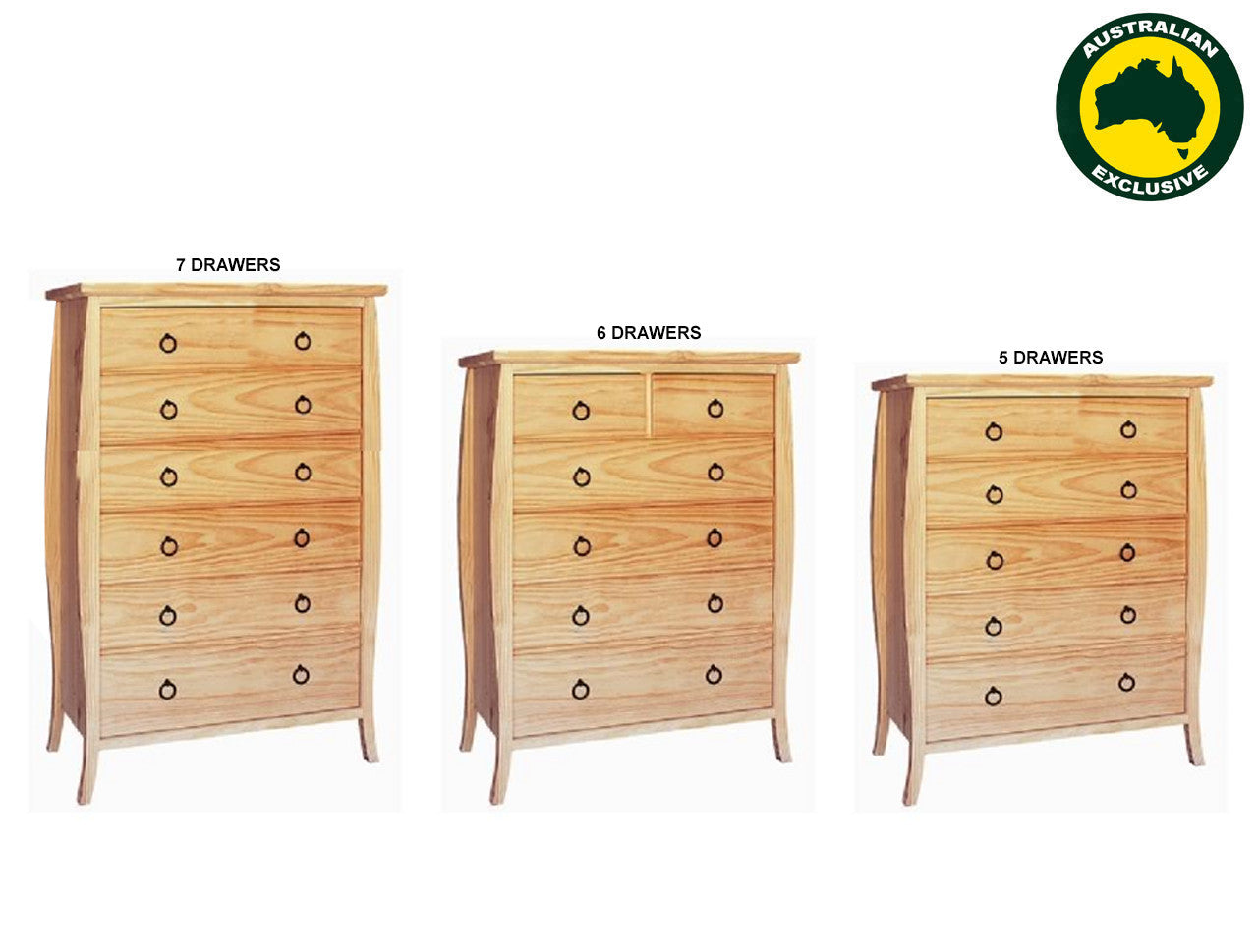 Anne (AUSSIE MADE) Tallboy Collection - Assorted Stained Colours ...