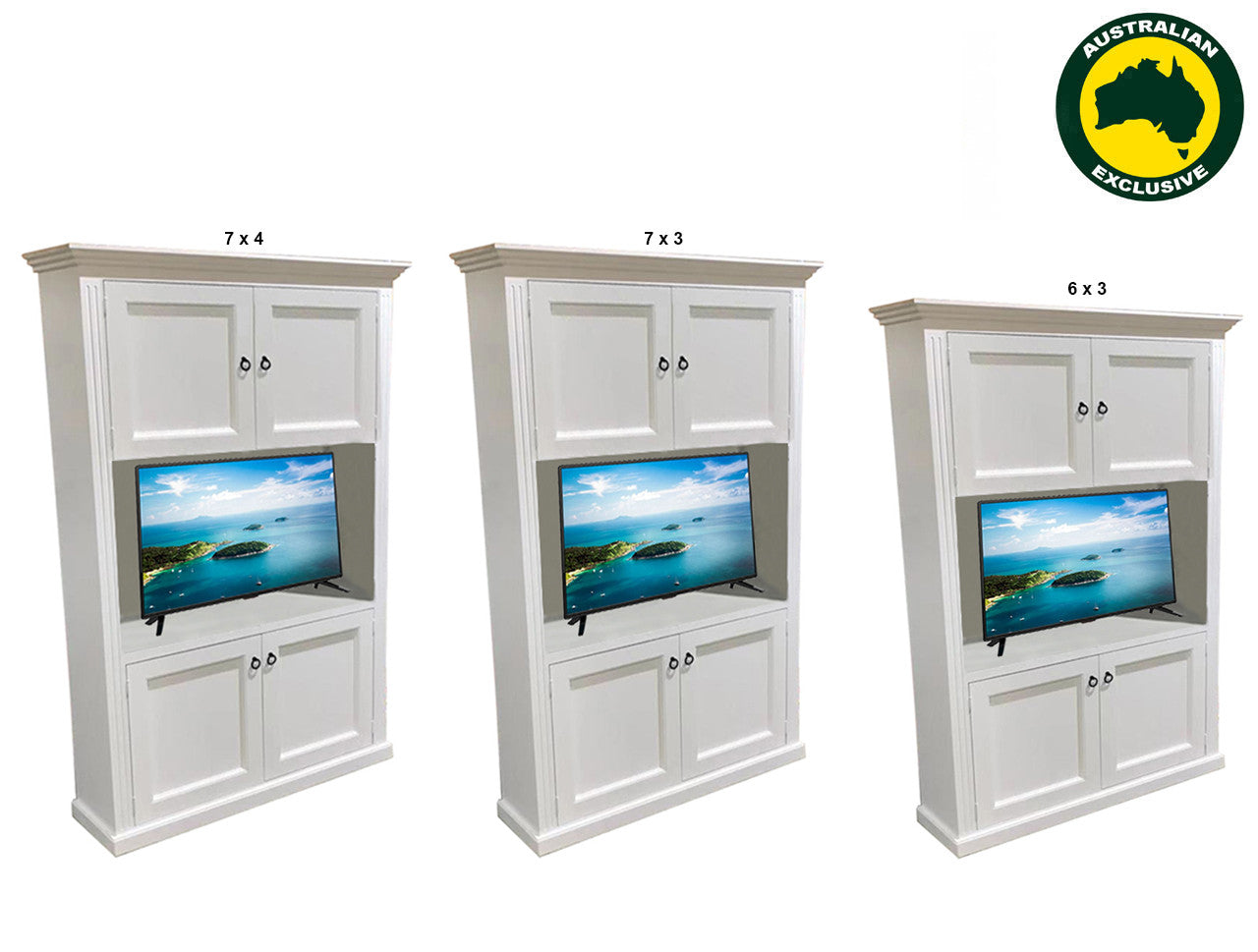Bayside (AUSSIE MADE) Wall / TV Unit Collection - Assorted Painted Col ...