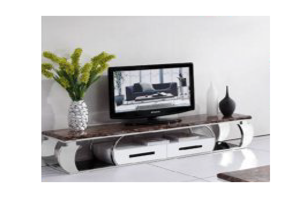 Deewee TV Unit - (MODEL-802) - Brown Marble Finish - 420(H) X 2000(W ...