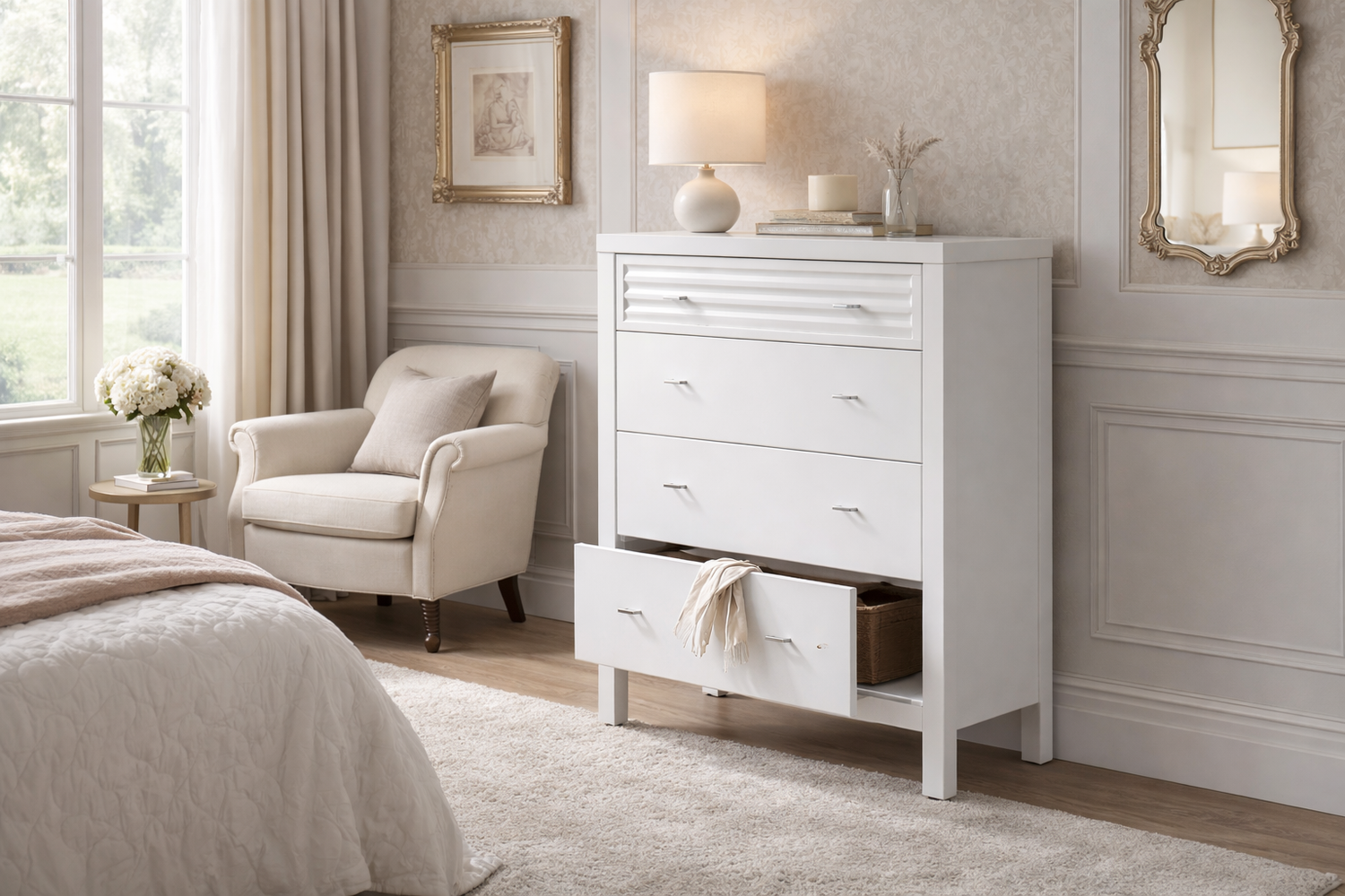 Dallas (AUSSIE MADE) 4 Drawer Tallboy - Assorted Painted Colours ...