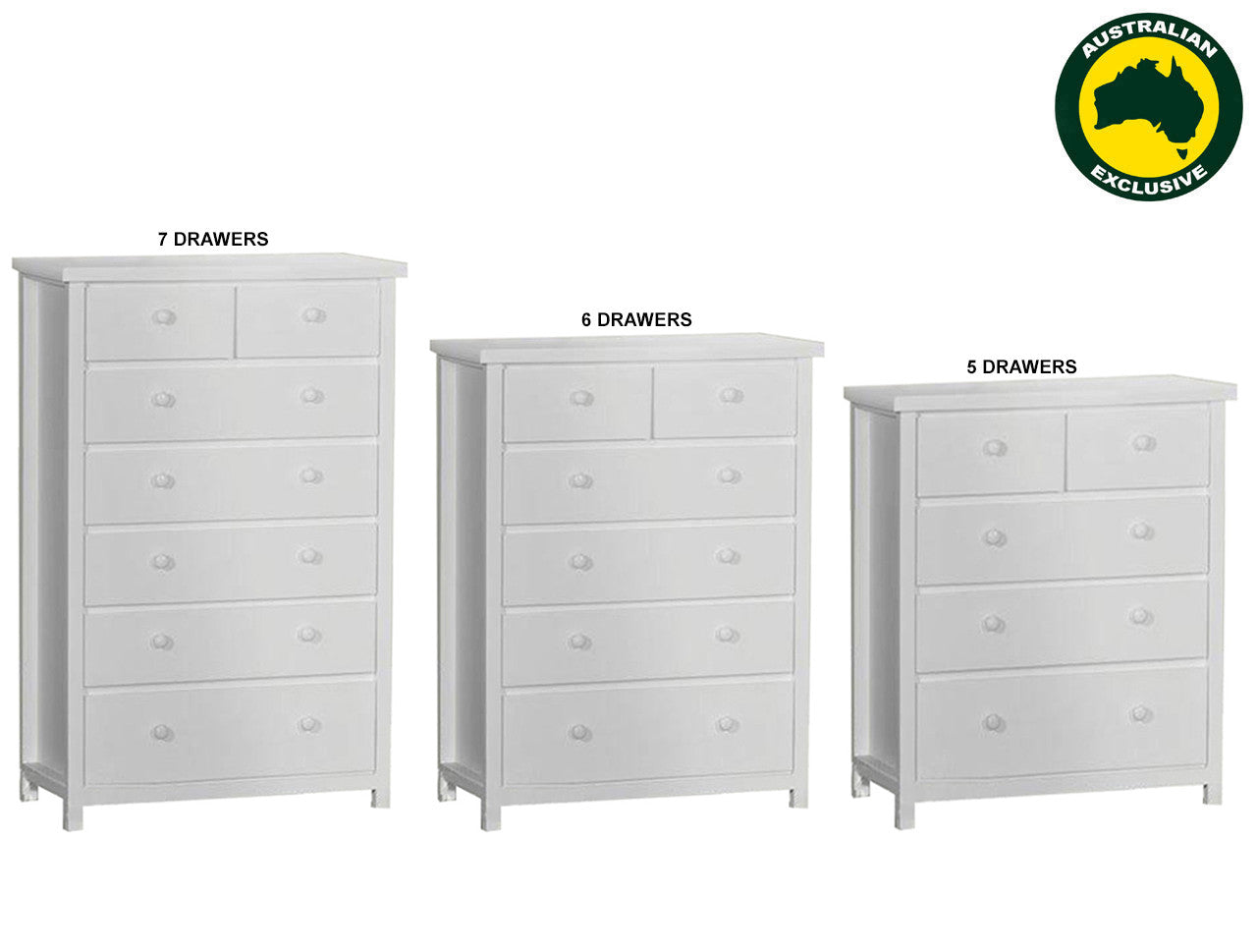 Federation (AUSSIE MADE) Tallboy Collection - Assorted Painted Colours ...