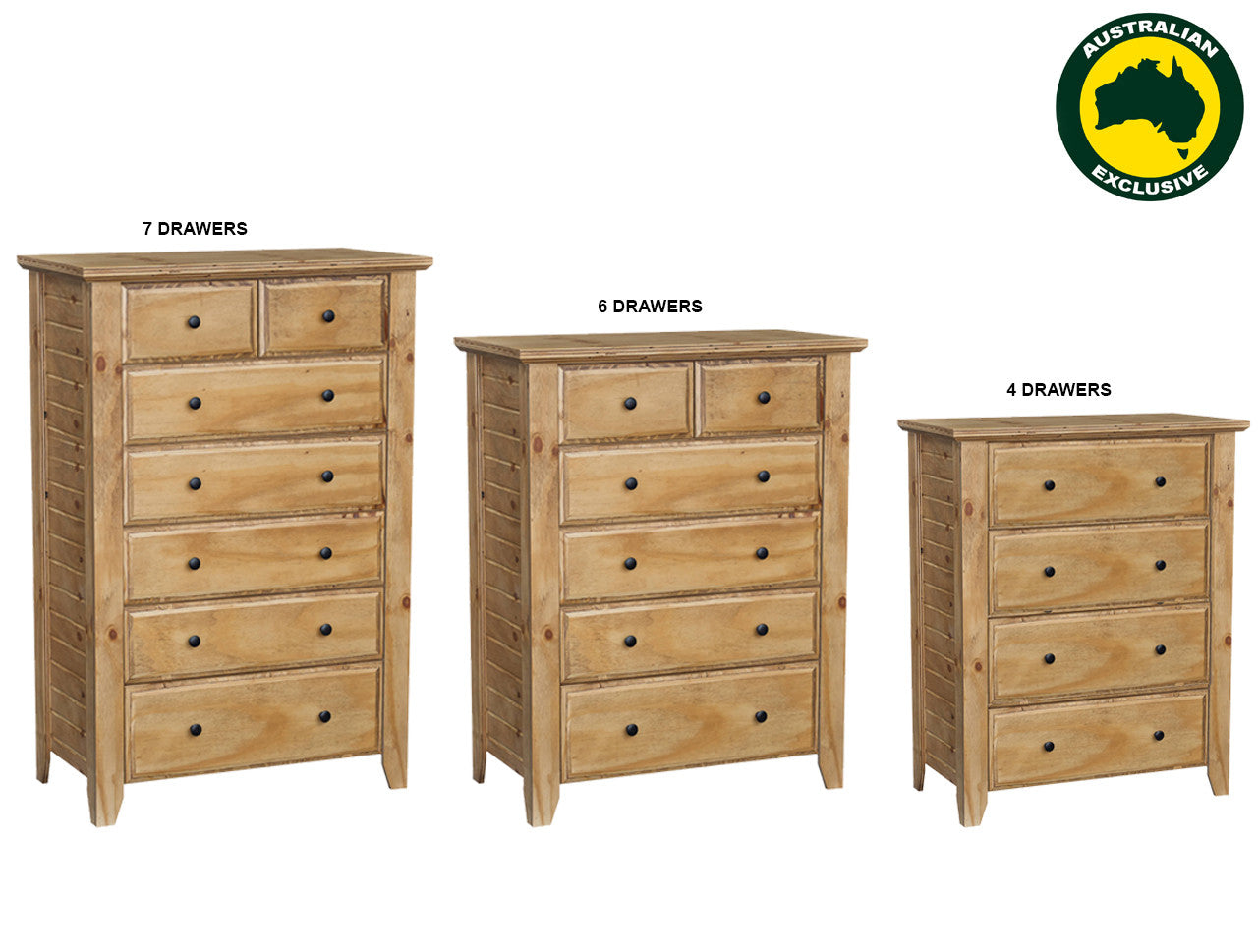 Industrialised (AUSSIE MADE) Tallboy Collection - Assorted Stained Col ...